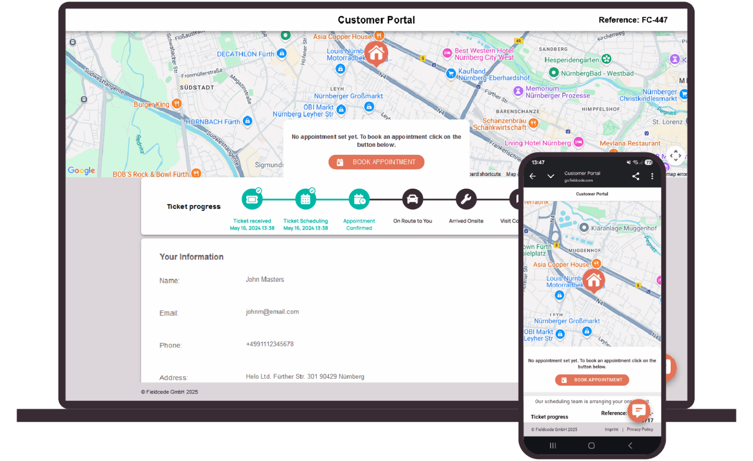 Fieldcode - Customer portal for field service